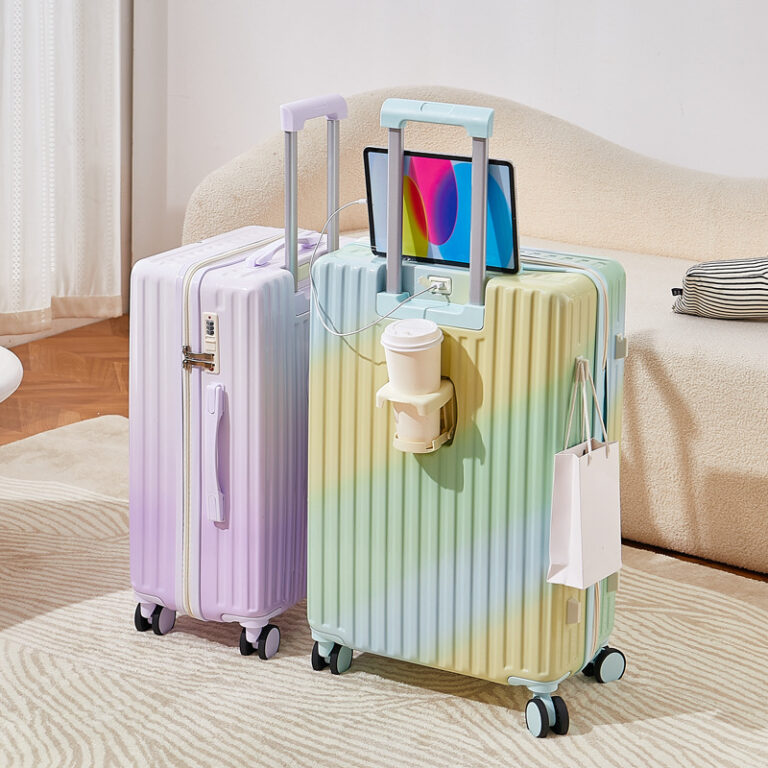 Gradient color suitcase for women, high-value suitcase for men, large ...