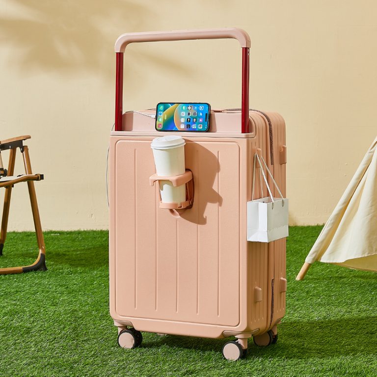 C43618 Carry-on suitcase with telescopic handle and silent, multi ...